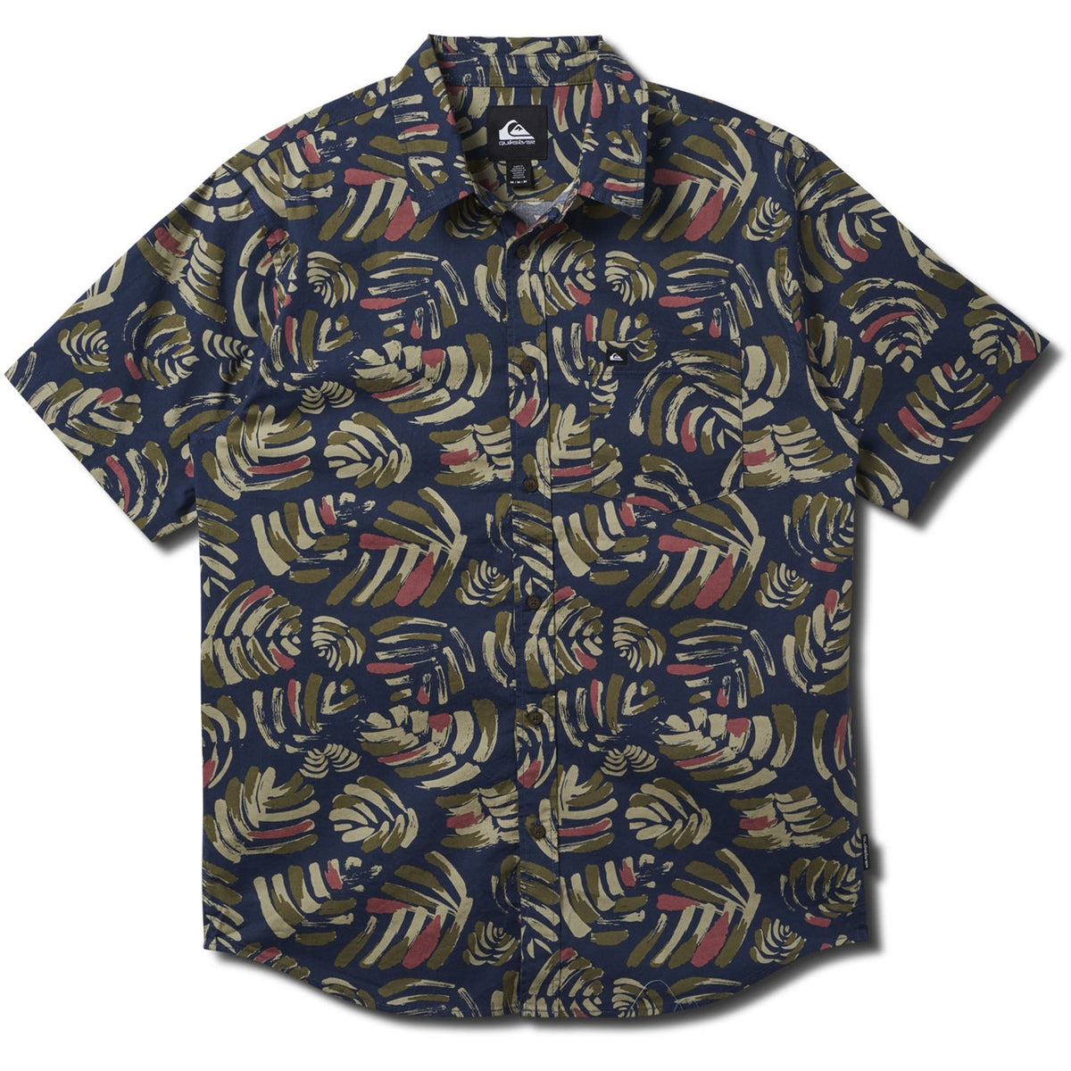 Quiksilver - Mens Apero Shades Classic Stretch Short Sleeve Shirt ...