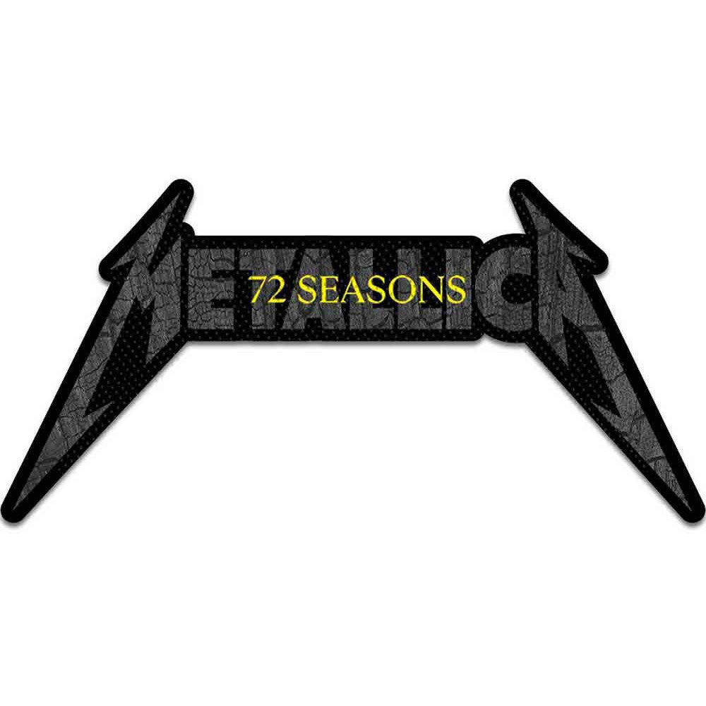 Metallica - Unisex 72 Seasons Charred Logo Cut Out Standard Patch ...