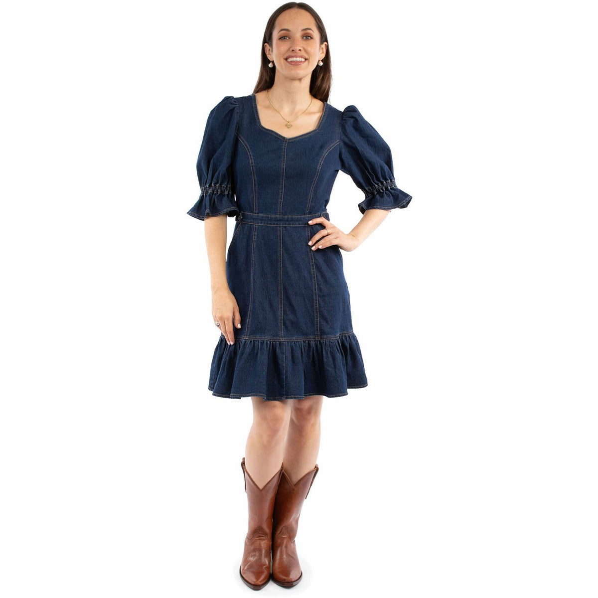 Scully - Womens Denim Dress With Princess Seams – Dress Code