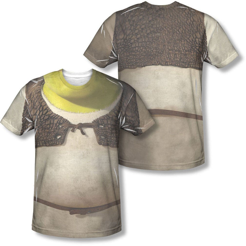 Shrek - Mens Costume (Front/Back Print) T-Shirt – Dress Code