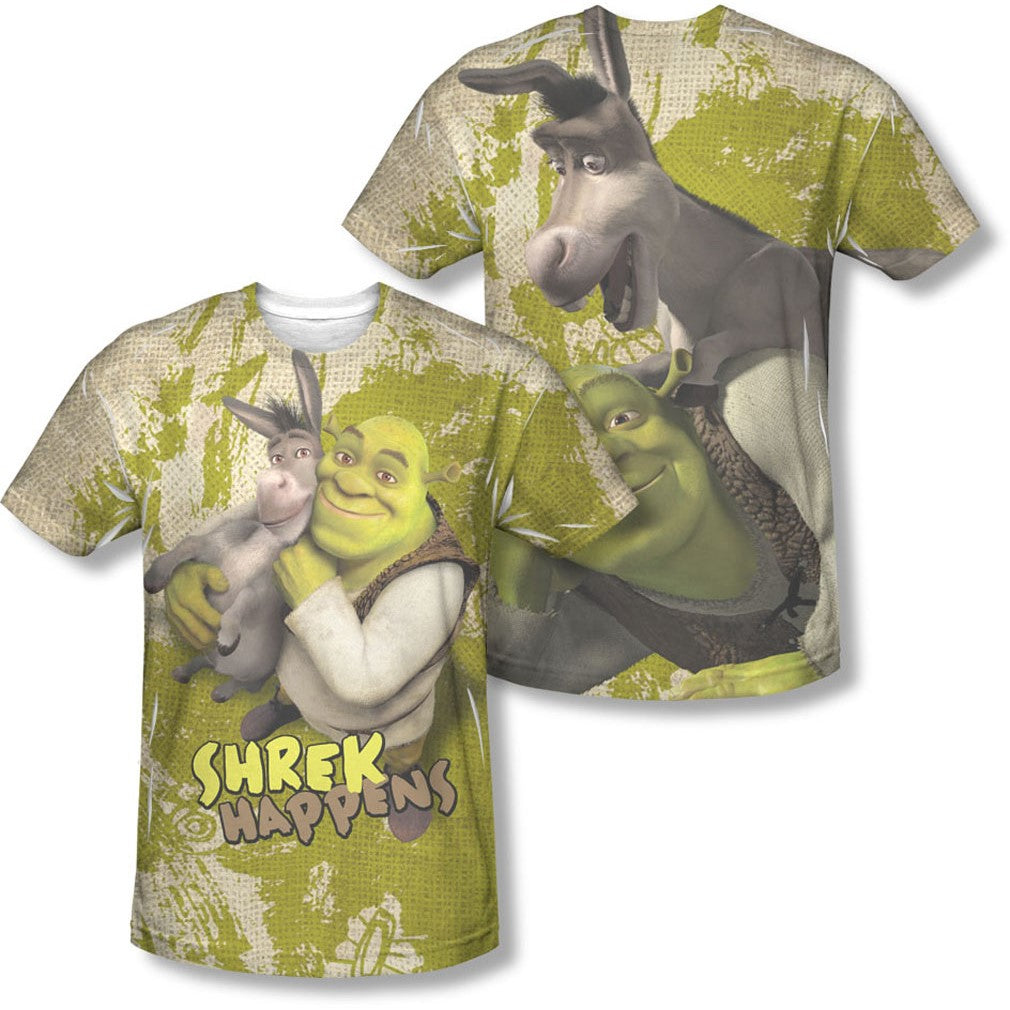 Shrek - Mens Best Friends (Front/Back Print) T-Shirt – Dress Code